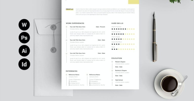 Plantilla de currículum vitae combinado: cómo destacar tus habilidades ...