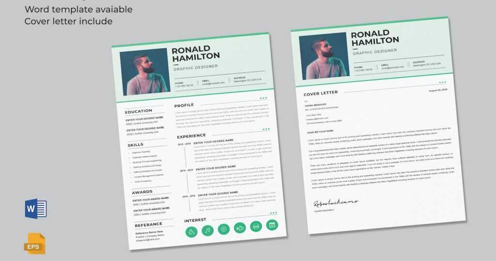PERSONAL CV TEMPLATE: Descargar plantilla de CV