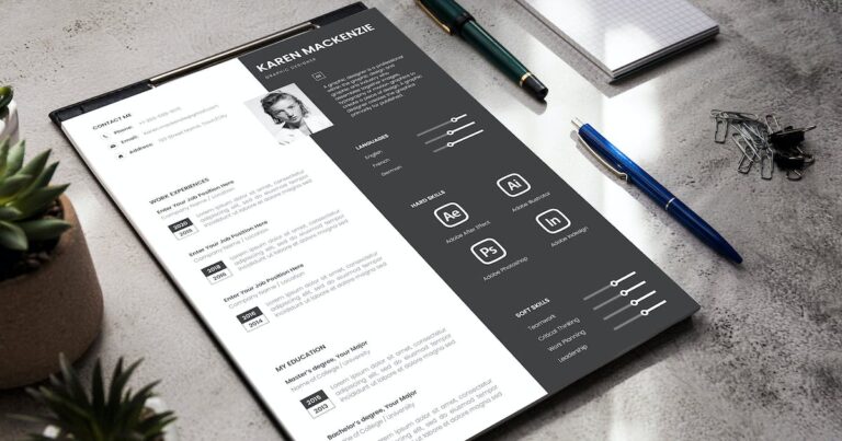 Descubre los diseños de formato moderno para tu currículum vitae en ...