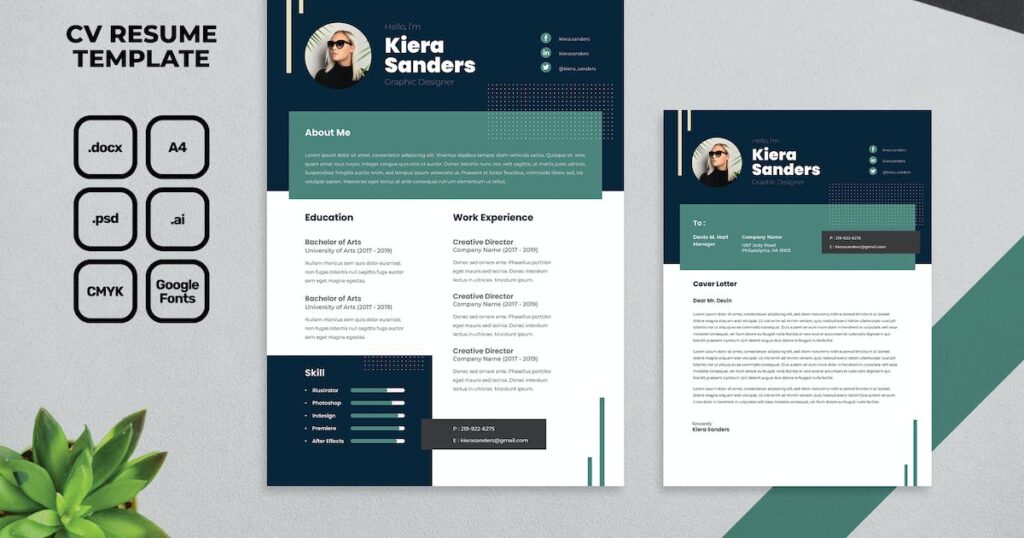 Ejemplo de cómo hacer mi primer currículum vitae en español 【Descargar ...