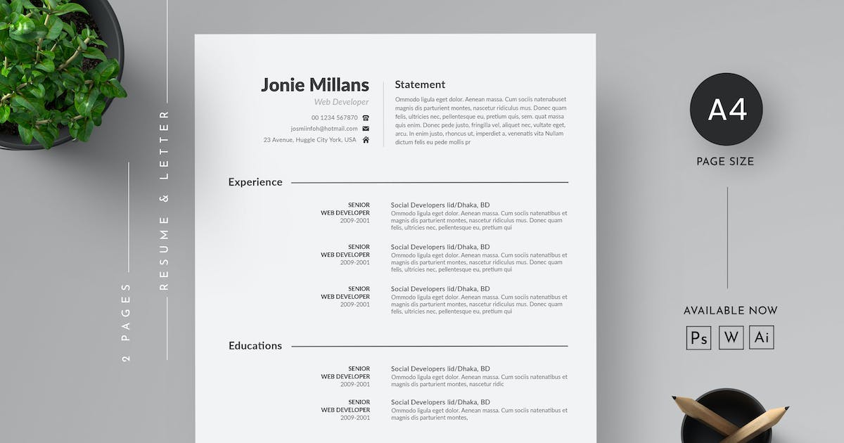 RESUME TEMPLATE: Descargar plantilla de Currículum vitae