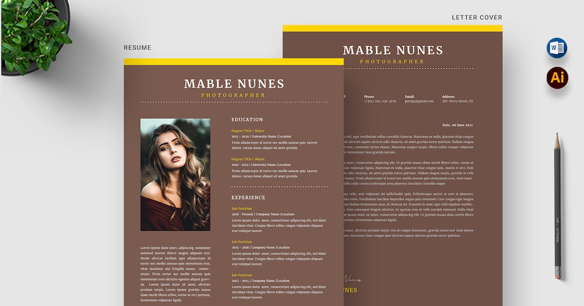 MODERN RESUME: Descargar plantilla de CV