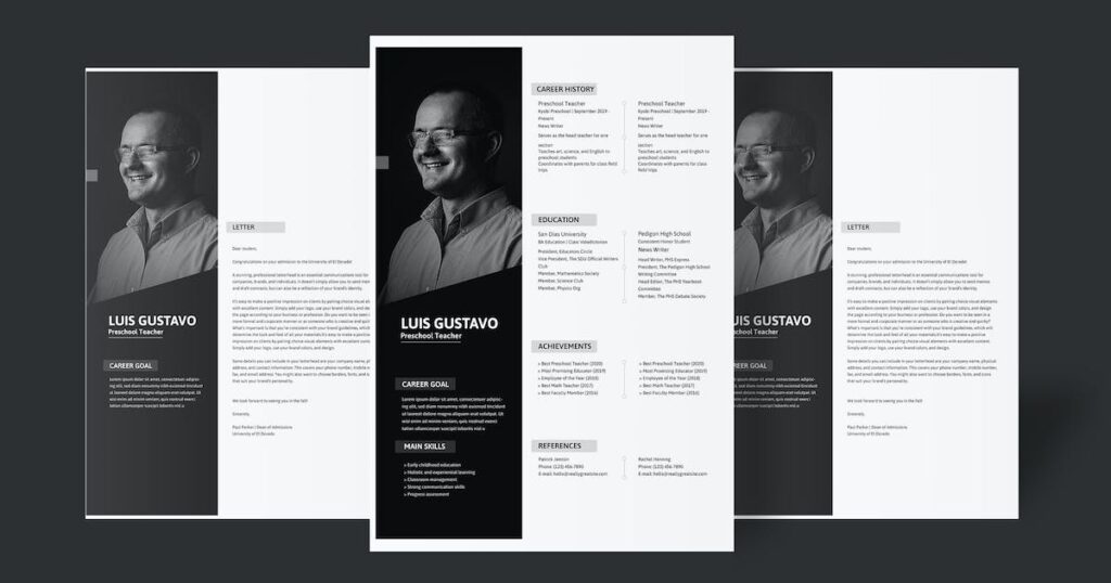 CV MONICA: Descargar plantilla de CV