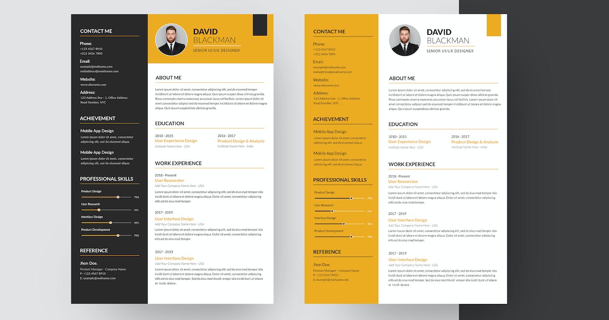 RESUME TEMPLATE: Descargar plantilla de CV