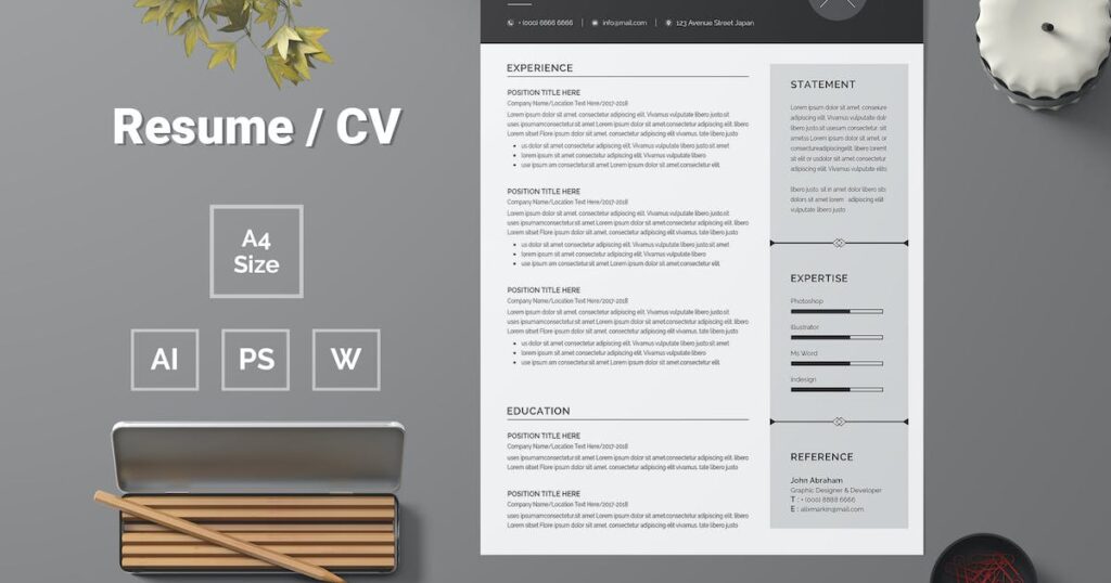YELLOW RESUME: Descargar plantilla de Currículum vitae