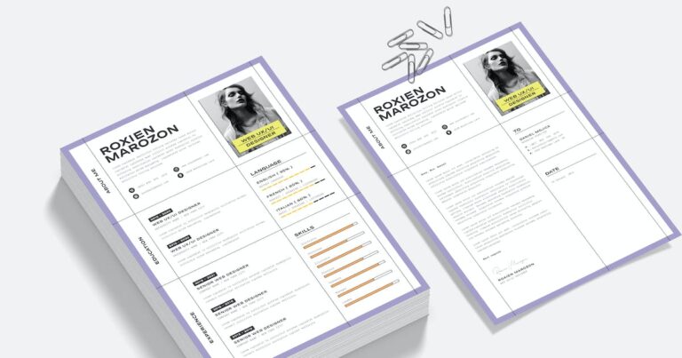 Un modelo de currículum vitae profesional: Cómo foliar y firmar tu CV ...