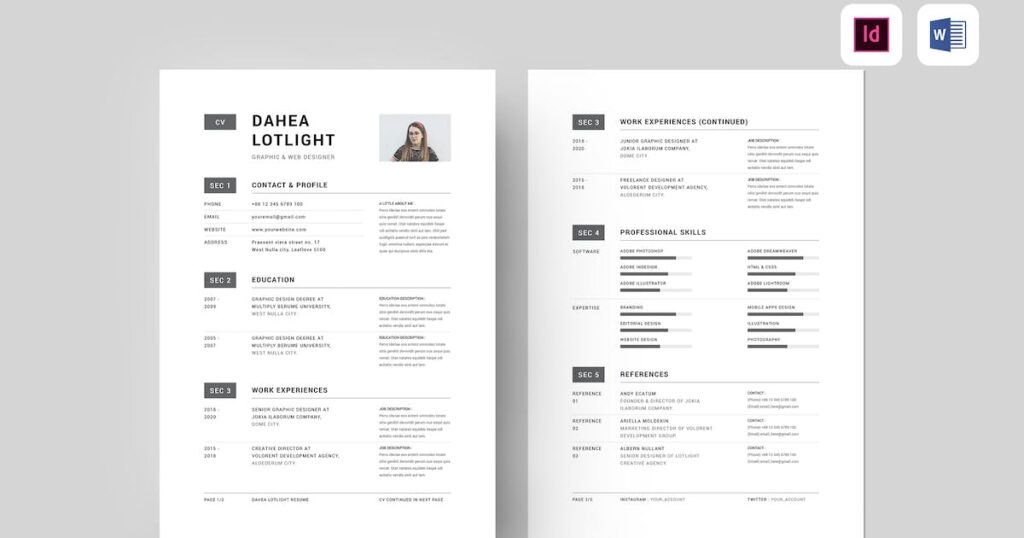 CV: Descargar plantilla de CV