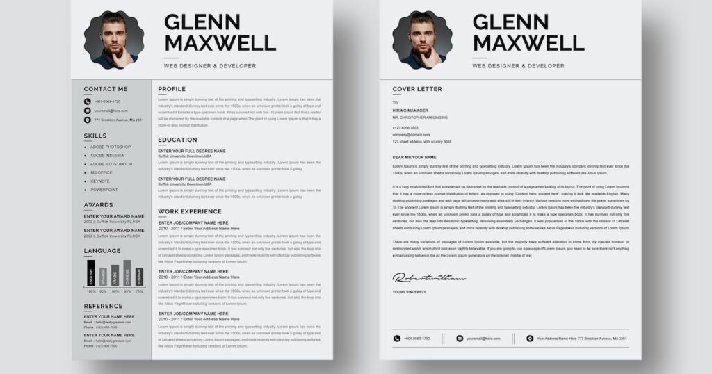 PERSONAL CV TEMPLATE: Descargar plantilla de CV