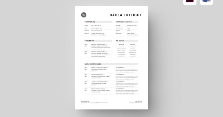 Plantilla de currículum vitae al estilo Harvard: Crea una impresión profesional con este modelo ...