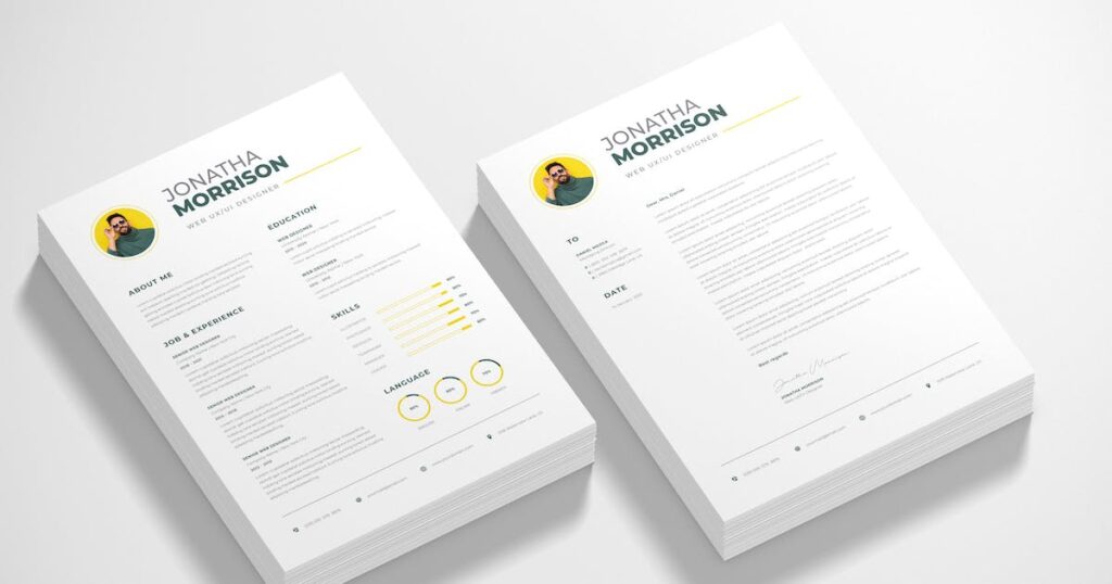 RESUME BROCHURE: Descargar plantilla de CV