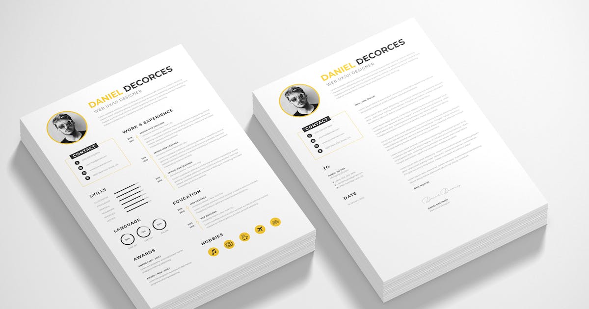 Crea un currículum profesional y ordenado con la plantilla para tabular ...