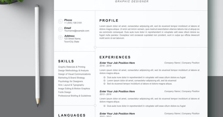 Plantilla de currículum vitae al estilo Harvard: Crea una impresión profesional con este modelo ...