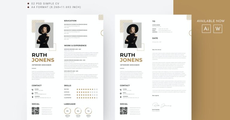 Mejora tu presentación profesional con nuestros esquemas de currículum vitae en Word 【Descargar ...