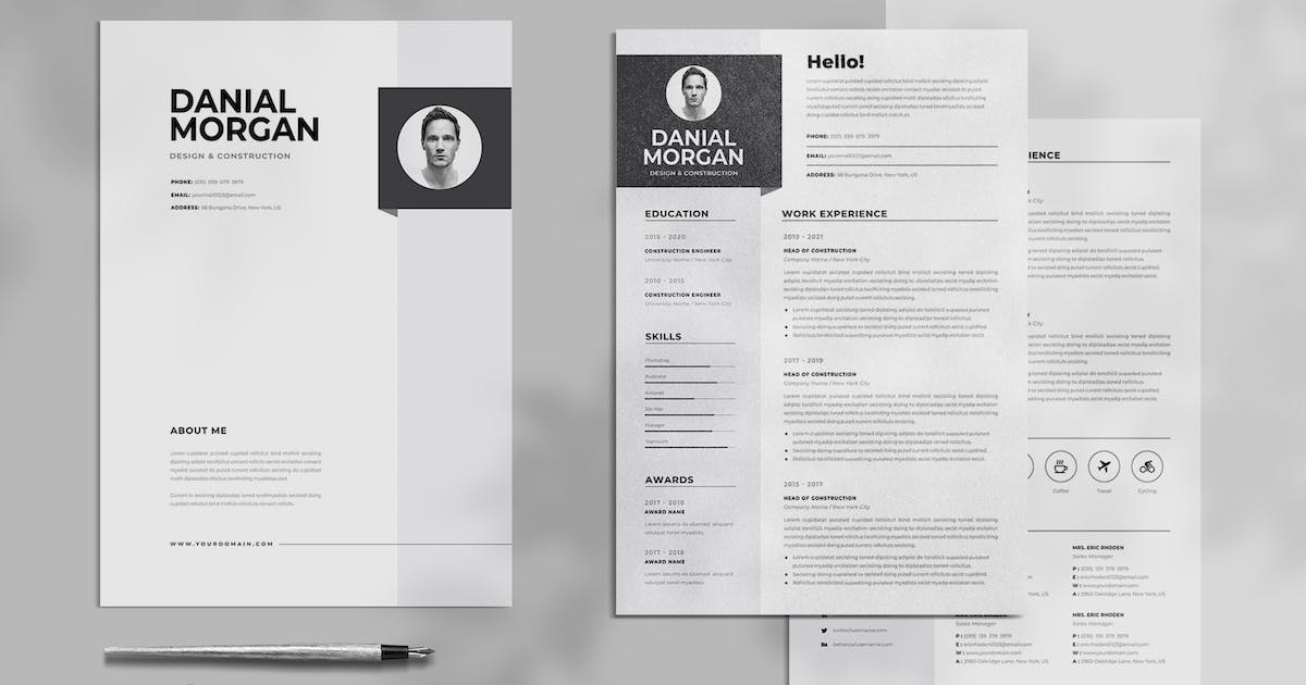 Plantilla de curriculum vitae en Illustrator: Crea un CV profesional y ...
