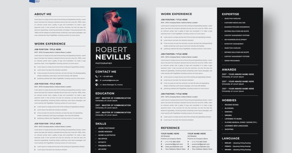 RESUME TEMPLATE: Descargar plantilla de Currículum vitae