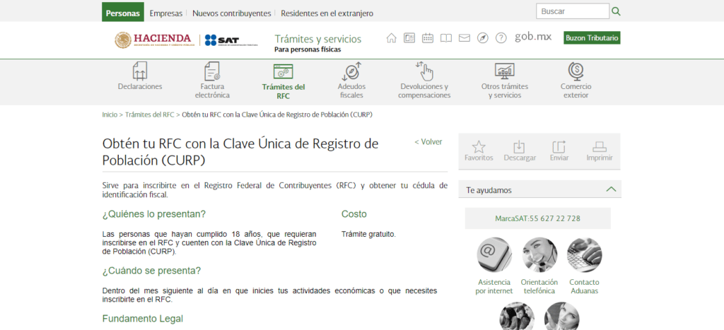 ¿Cómo sacar el RFC en línea? Trámites del RFC - SAT - México