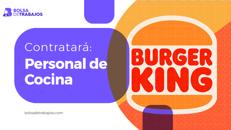 Burger KING Contratara personal para Cocina