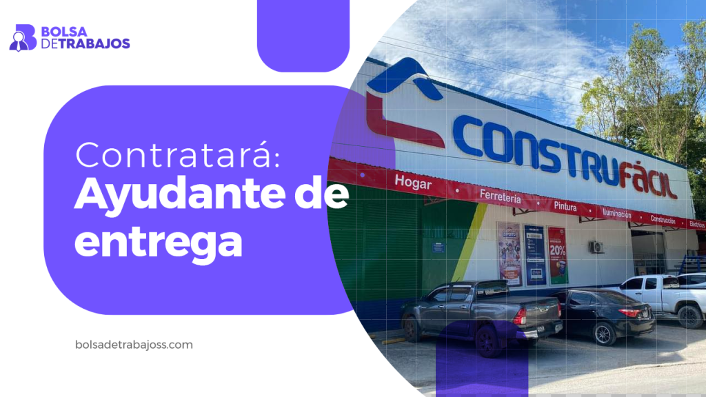 CONSTRUFACIL contratará Ayudante de entrega