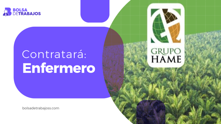 Grupo Hame Contratará a Enfermero