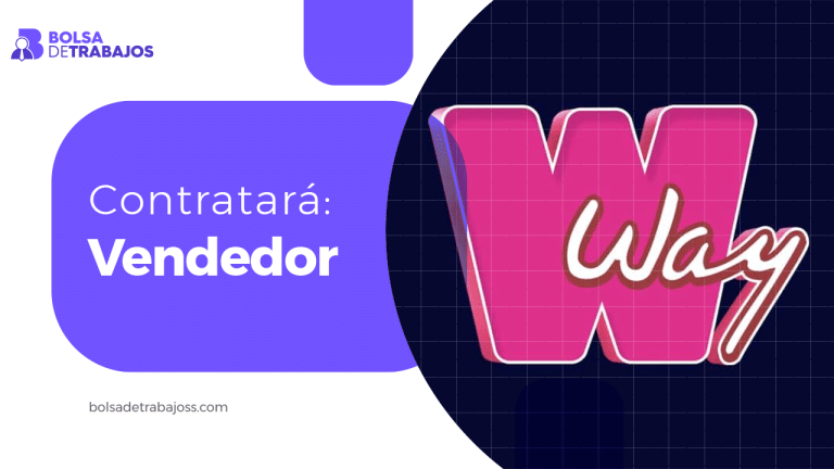 Agencias WAY Contratará a Vendedor