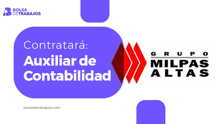 Grupo Industrial Milpas Altas S.A. contratará a Auxiliar de Contabilidad