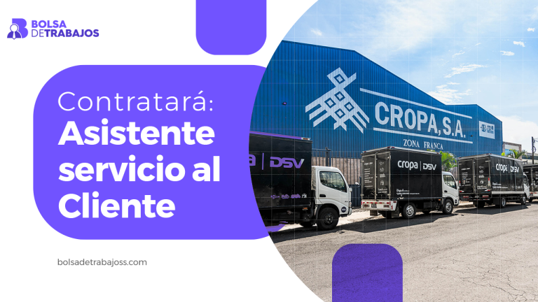 Grupo CROPA DSV contratara Asistente servicio al Cliente aduanas