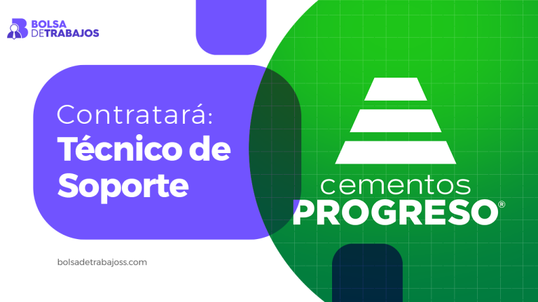 Cementos Progreso contratará Técnico de Soporte