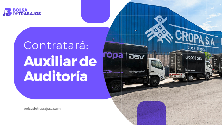 Grupo CROPA DSV contratara Auxiliar de Auditoría