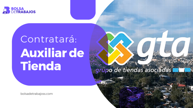 Grupo De Tiendas Asociadas contratara Auxiliar de Tienda