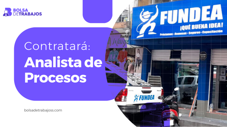 FUNDEA Contratará Analista de Procesos