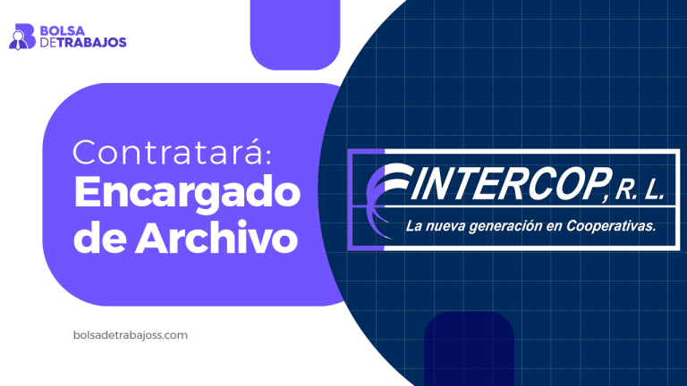 INTERCOP R.L. Contratará Encargado de Archivo