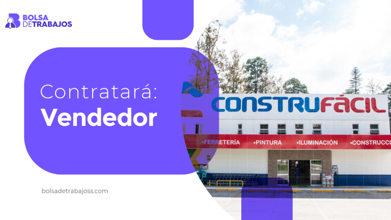 CONSTRUFACIL contratará a Vendedor